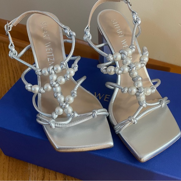 Stuart Weitzman | Shoes | New Stuart Weitzman Pearl Knot Sandal 8 B ...